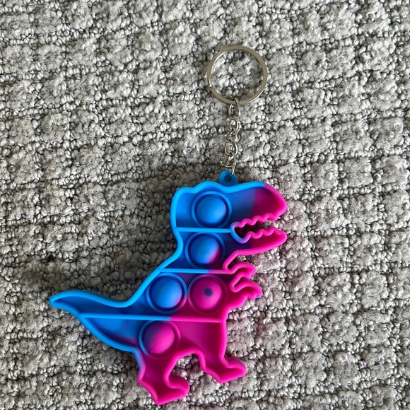 Other | Blue And Pink Pop It Key Chain With Black Infinity Cube | Poshmark